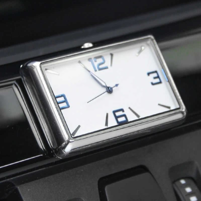 Mini Luminous Auto Gauge Clock Car Internal Stick On Quartz Clock ...