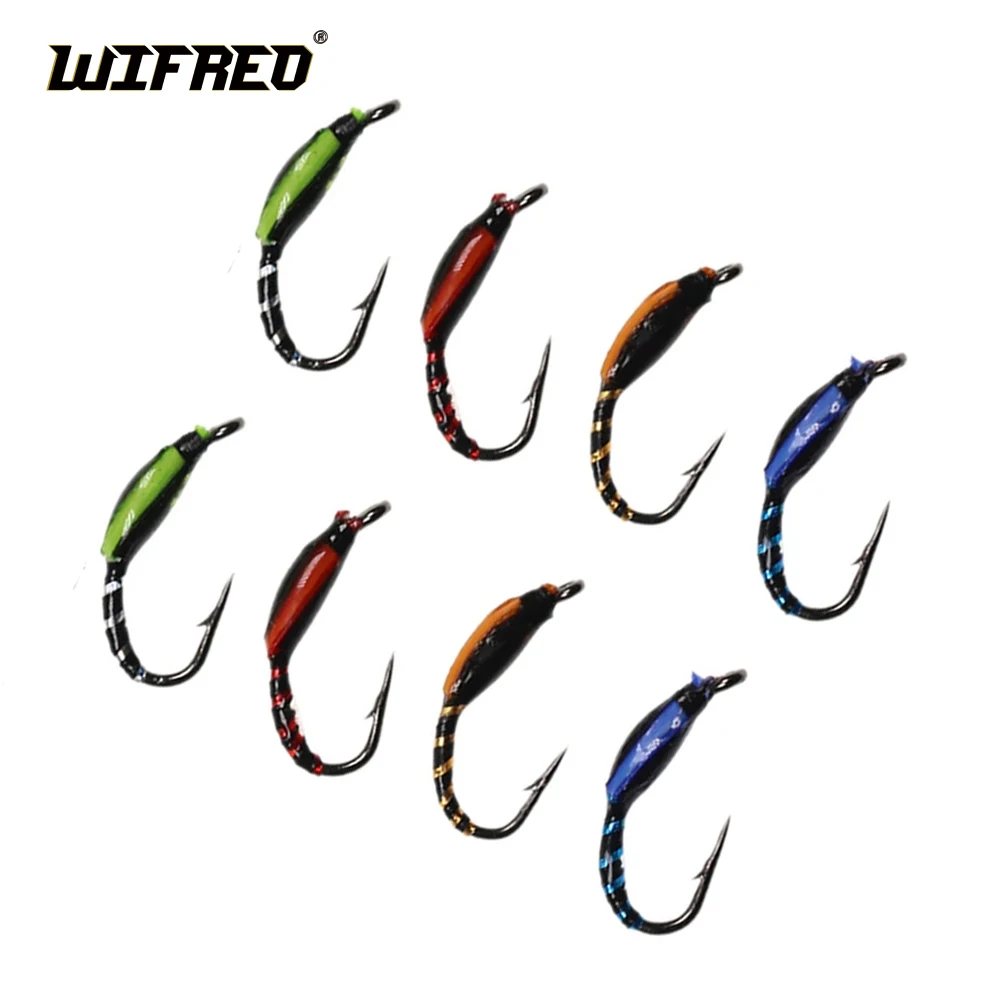 Wifreo-8pcs-14-16-Epoxy-Midge-Buzzer-Nymph-Fly-Trout-Fishing-Lure-Baits ...
