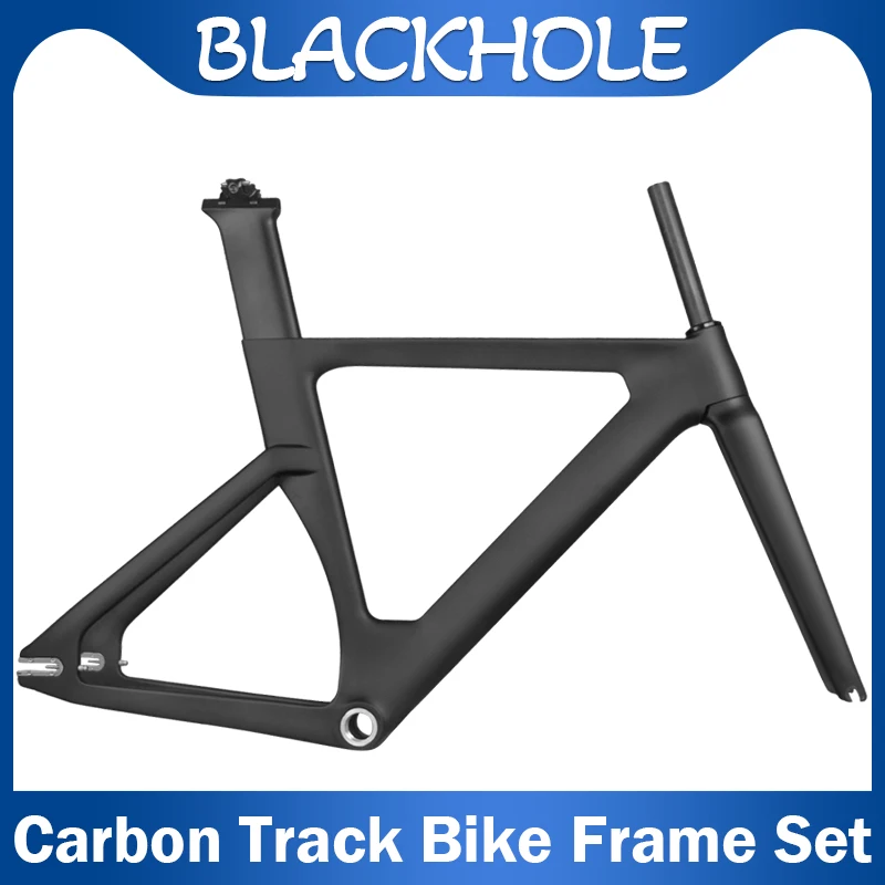 BlackHole Aero Racing Fixed Gear Full Carbon Fiber Road Bicycle Frame ...