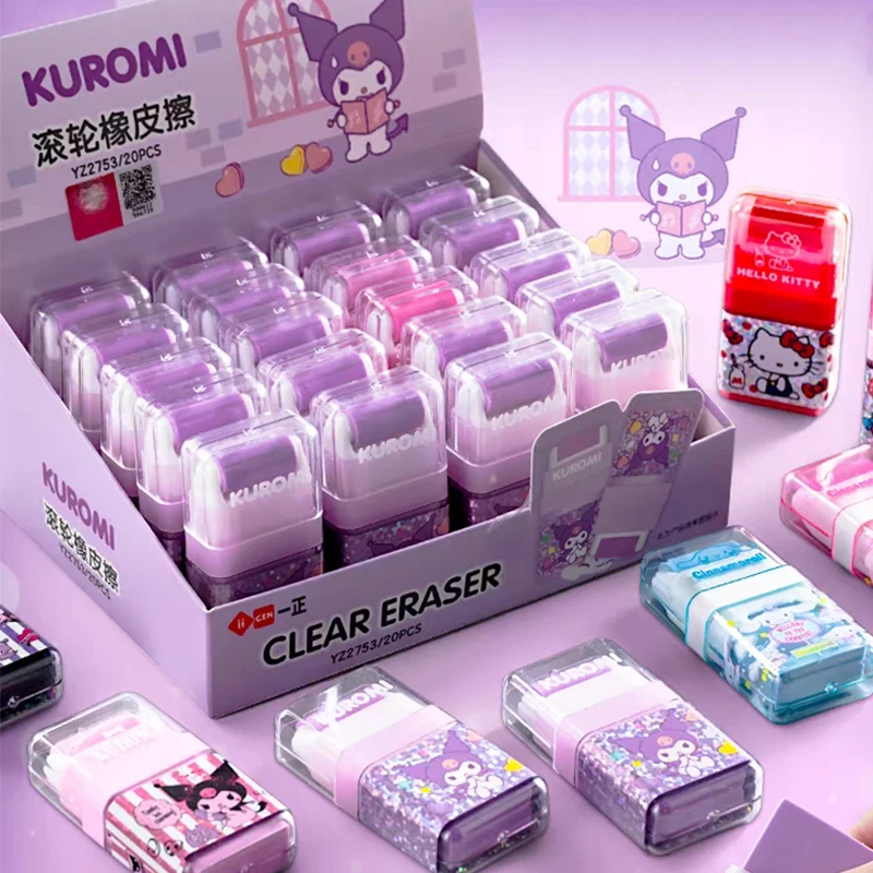 Sanrio-Pencil-Eraser-Cartoon-Animal-Themed-Roller-Colorful-Rectangle ...