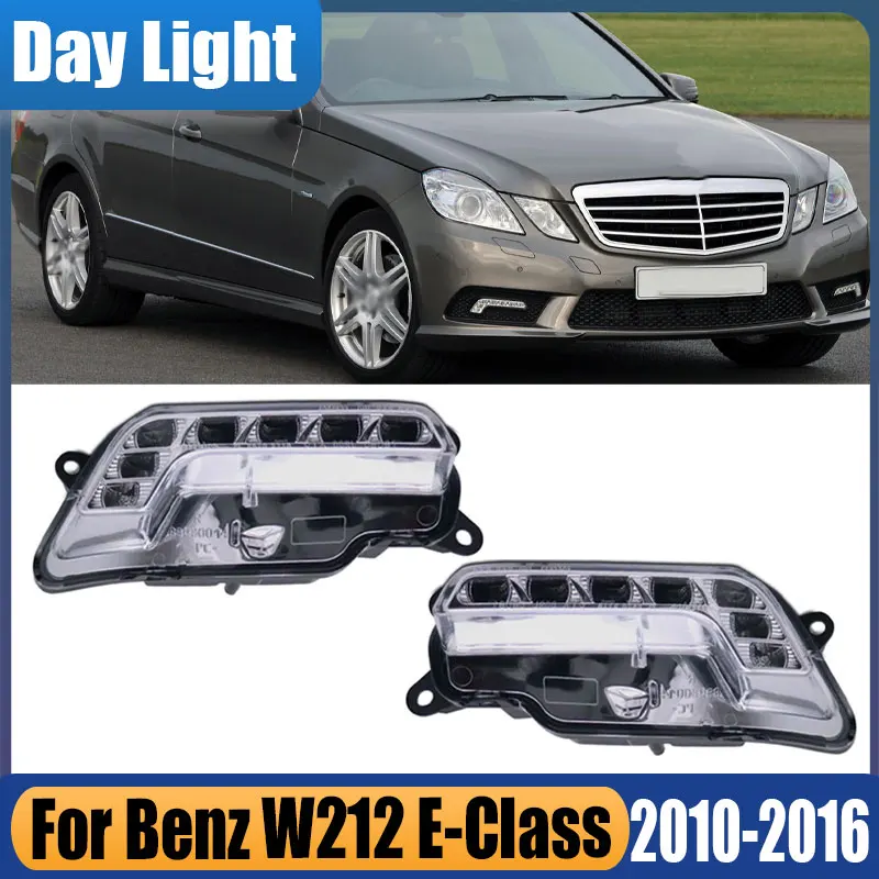 For Mercedes Benz W212 E350 E550 E63 2010-2016 LED Daytime Running ...