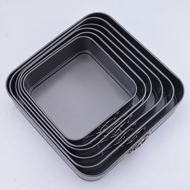 3pcs-set-Non-Stick-Metal-Bake-Mould-Square-Cake-Pan-Bakeware-Removable ...