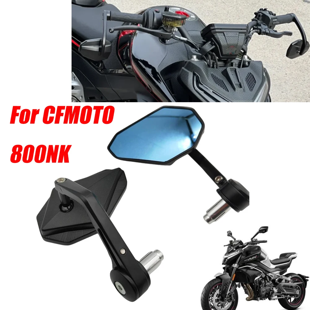 Motorcycle-Mirror-Blue-Glass-Handle-Bar-End-Rearview-Side-Mirror-For ...