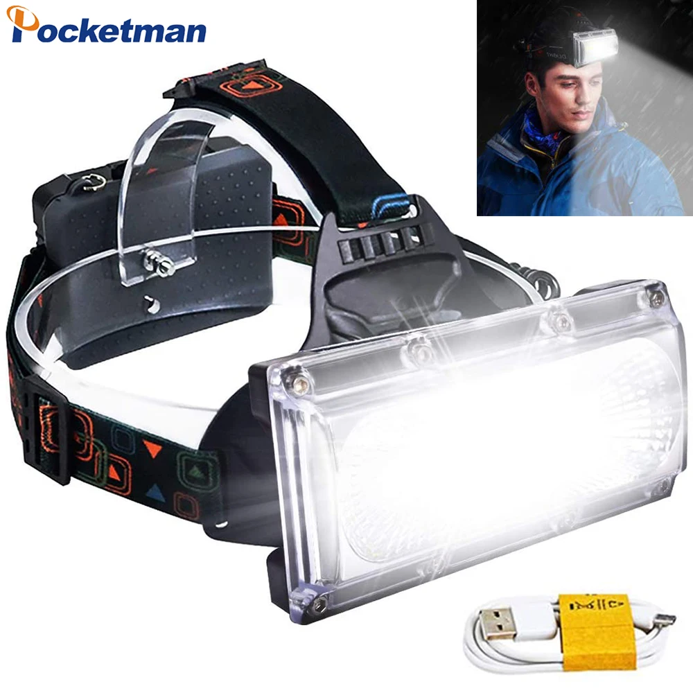 Powerful-COB-LED-Headlamp-500M-Long-Range-USB-Rechargeable-Head-Front ...