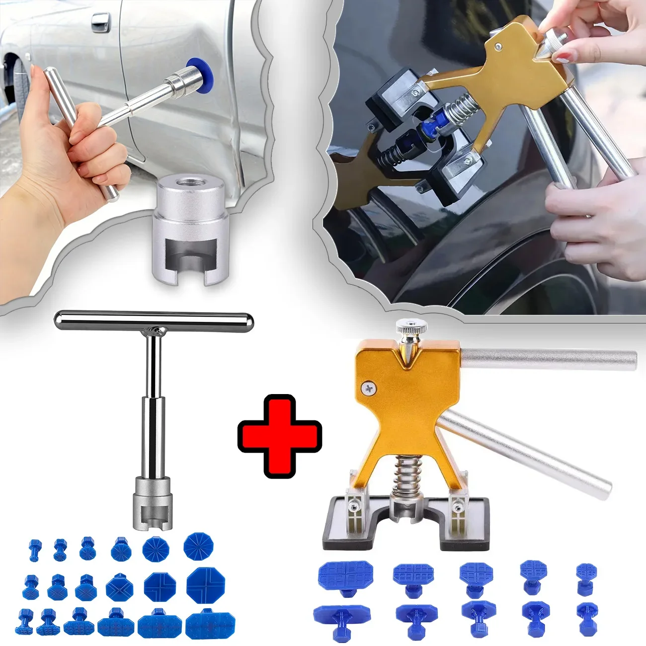 Paintless-Car-Dent-Removal-Tools-Sheet-Metal-Dent-Puller-short-T-Dent ...
