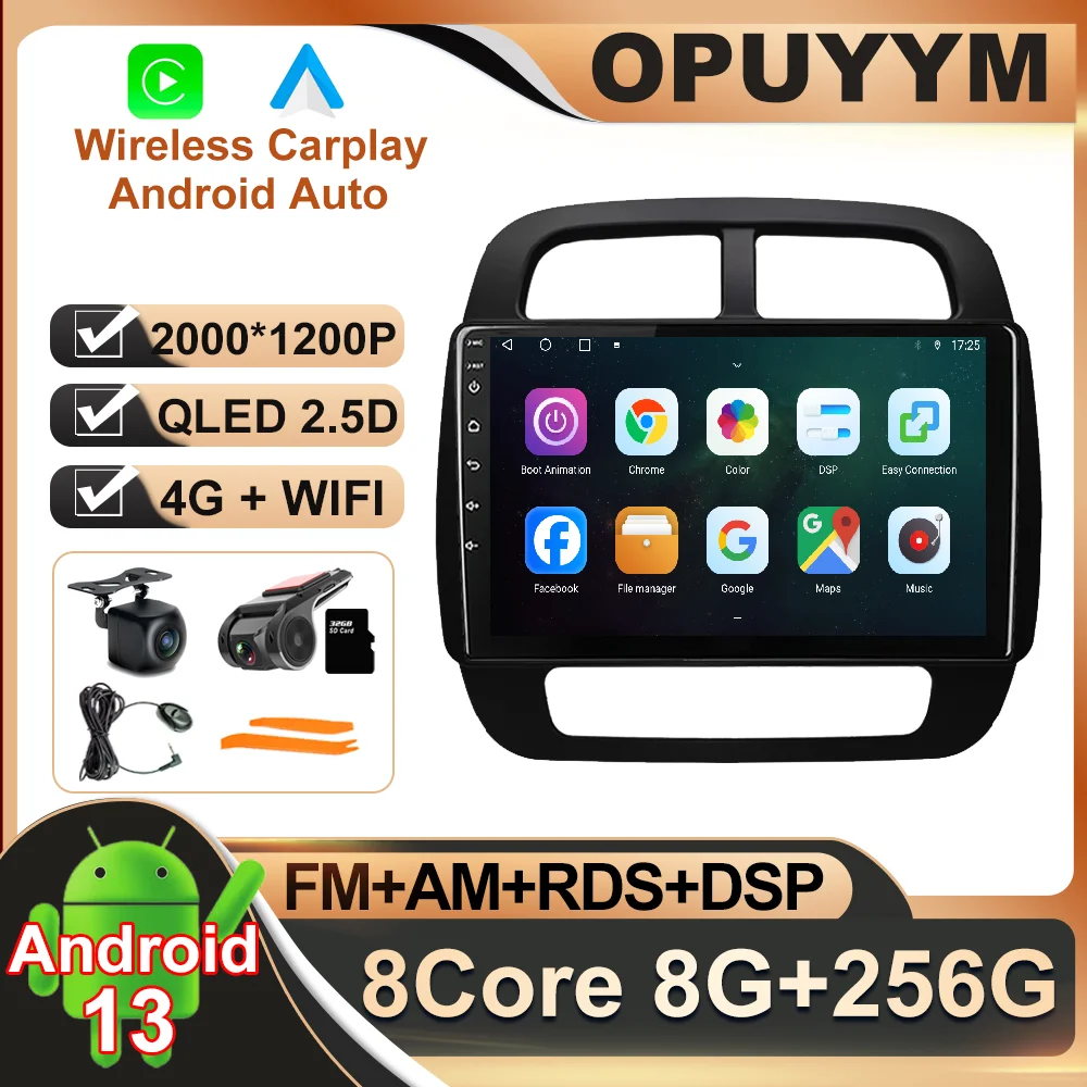 9-Inch-Android-13-For-Renault-Kwid-K-ZE-2015-2019-Car-Radio-Wireless ...