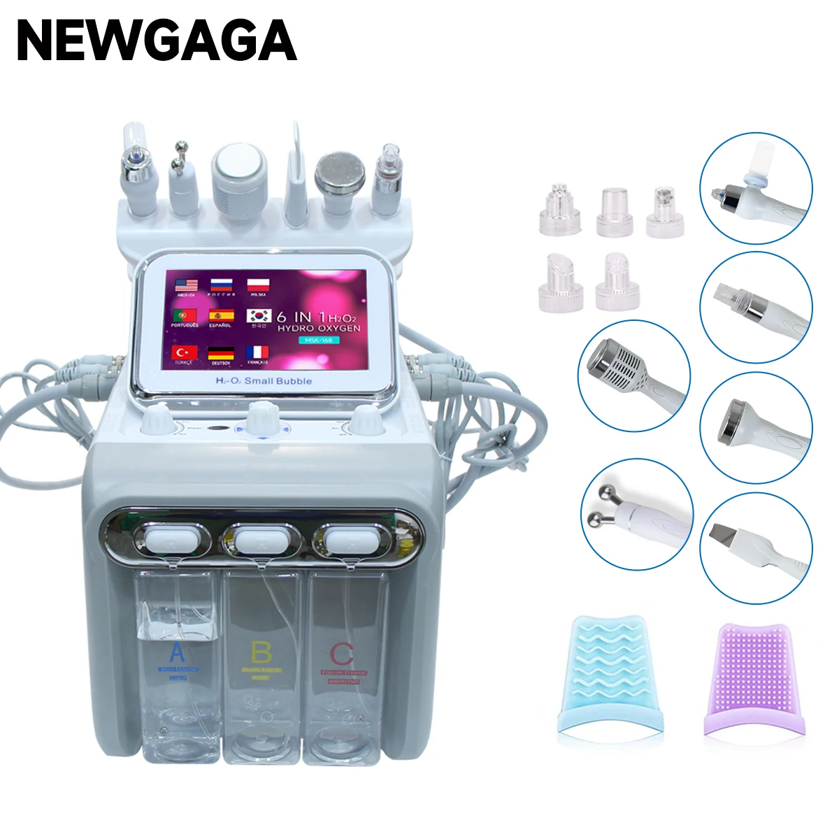 New 6 In 1 H2O2 Water Oxygen Deep Cleaning Facial Pore Skin Hydro ...