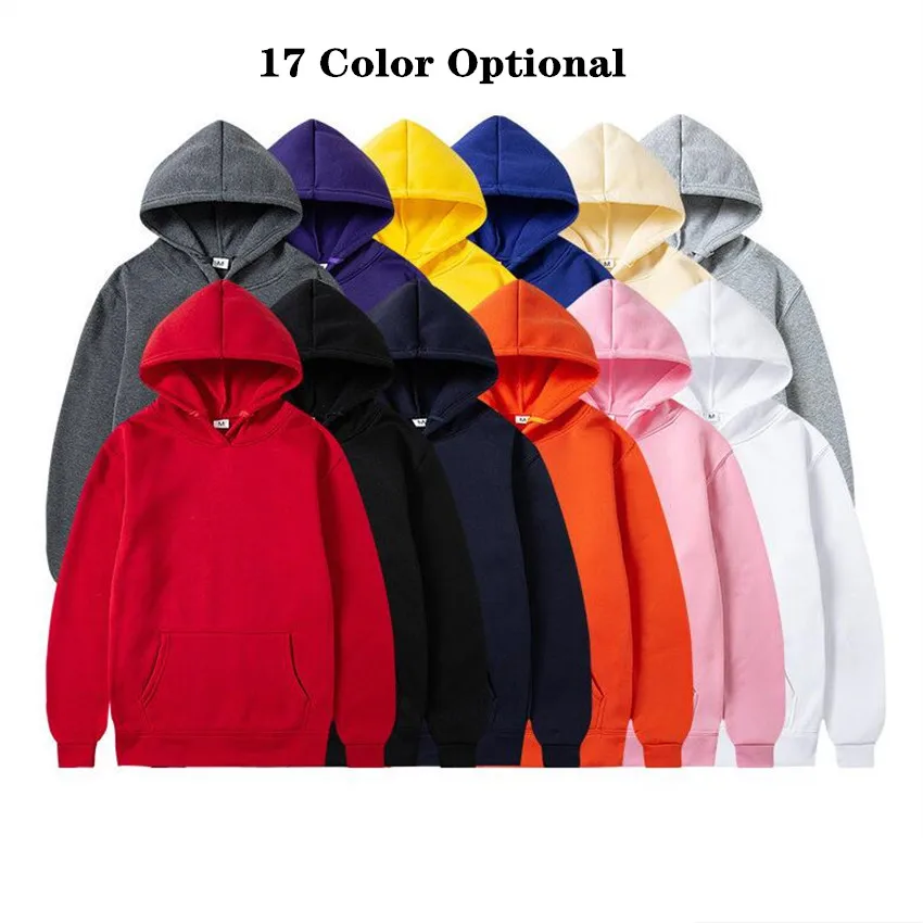 Sudaderas-con-capucha-para-hombre-y-mujer-de-Color-s-lido-jersey-de ...