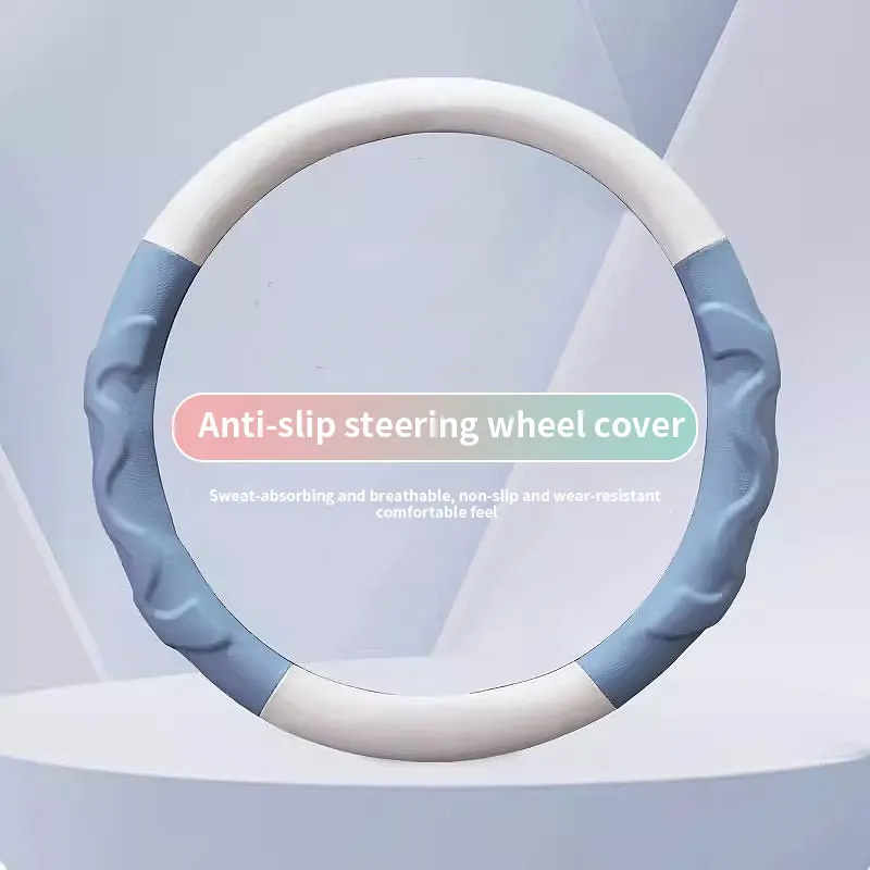 Suede-Carbon-fiber-anti-slip-Car-Steering-Wheel-Cover-For-Land-Rover ...