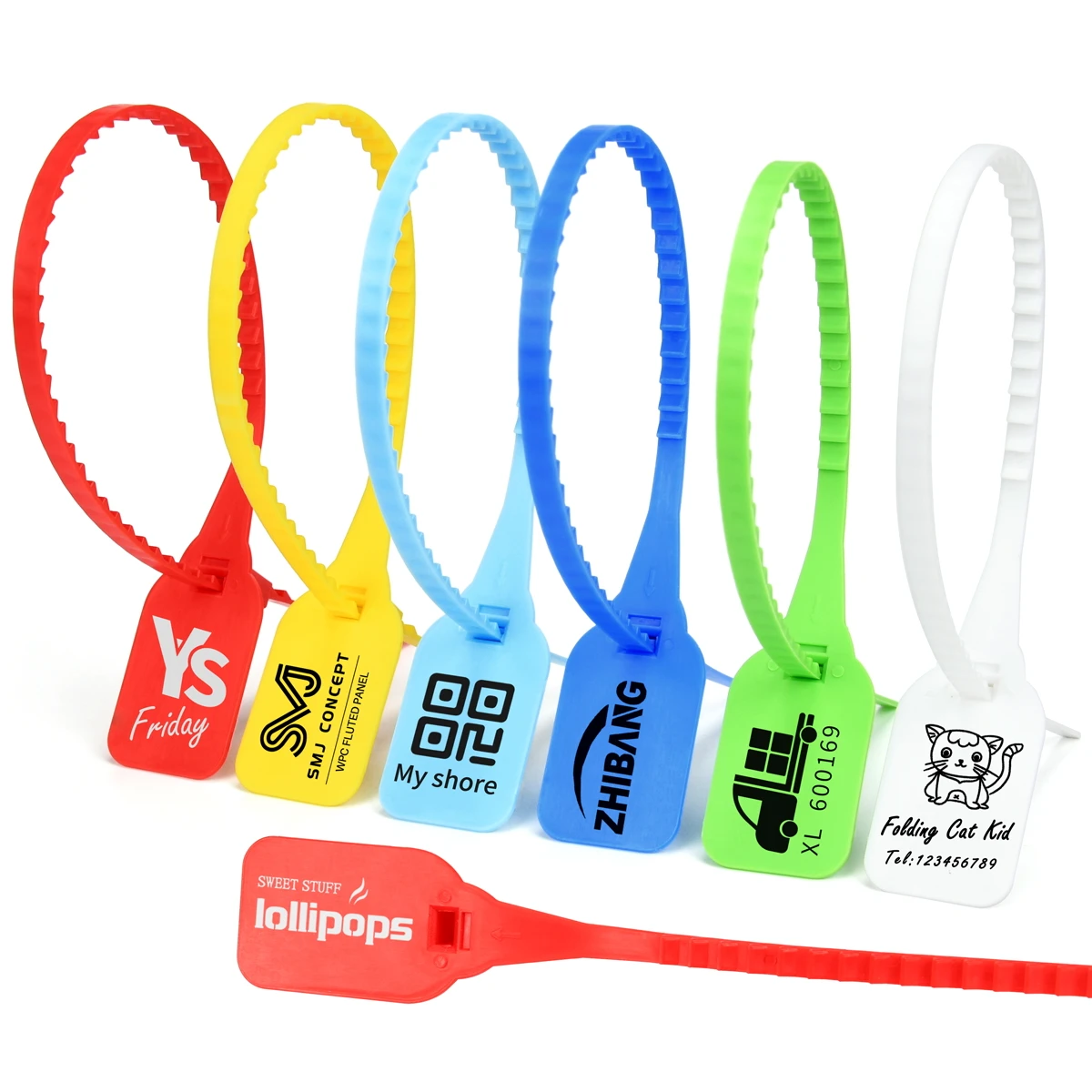 100PCS-Plastic-Security-Seals-Tamper-Proof-Seal-Tags-with-Serial ...