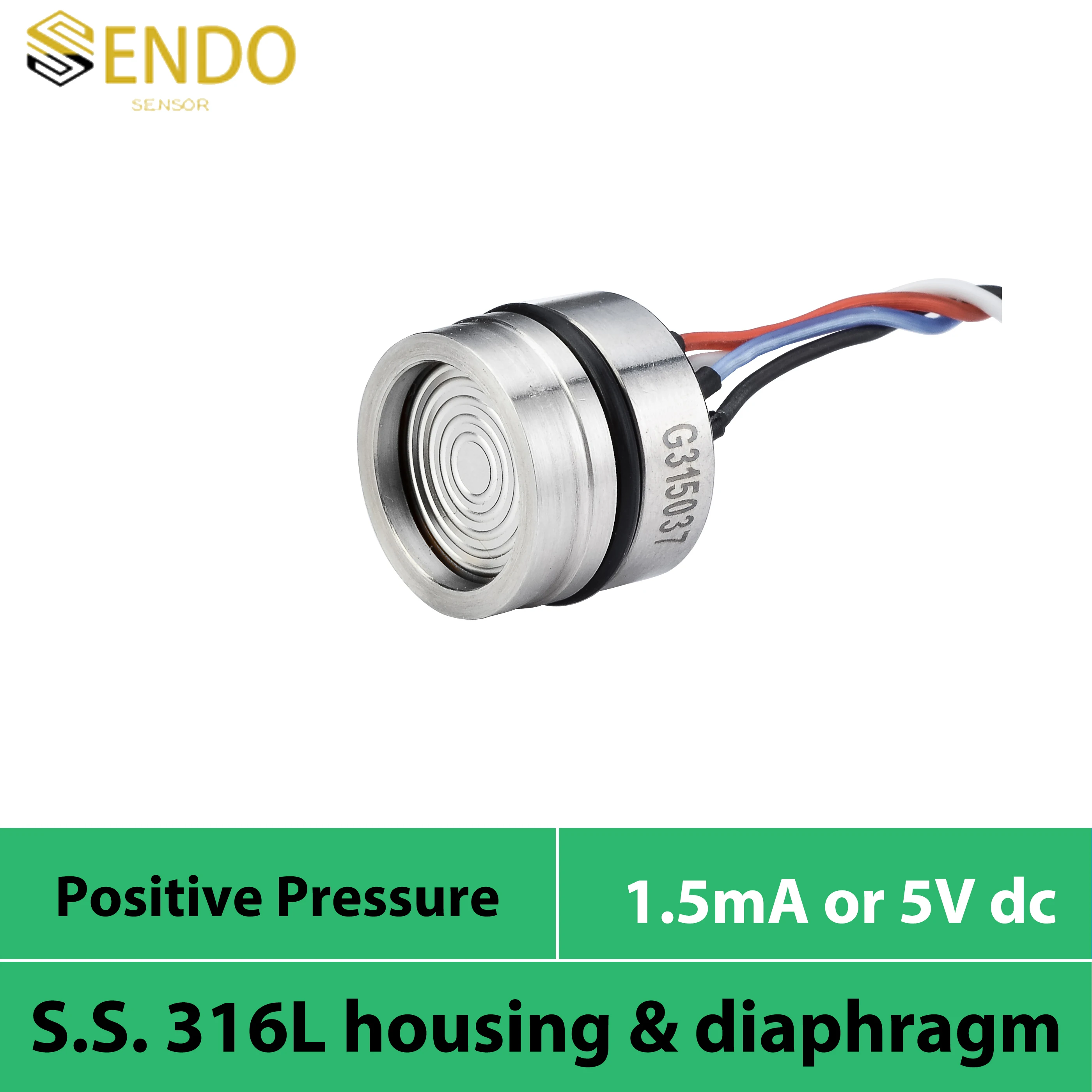 Pressure sensor cells transducer DC 5V or 1.5mA supply 20kpa 100mbar 10 ...