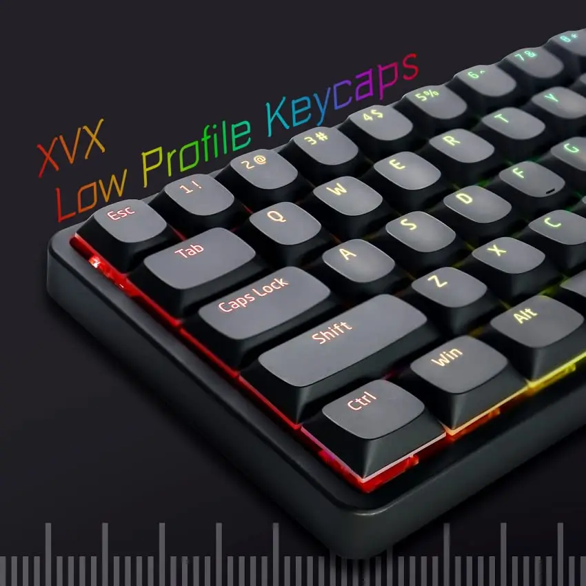 Xvx Horizon Keycaps Pbt Custom Low Profile Keycap 117 Keys For 60% 65% ...