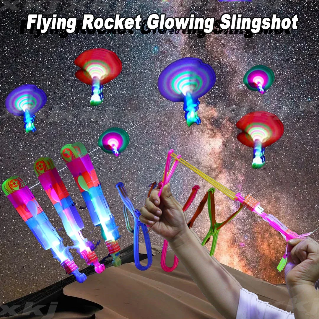New-1-3-5-10pcs-Amazing-Light-Toy-Arrow-Rocket-Helicopter-Flying-Toy ...