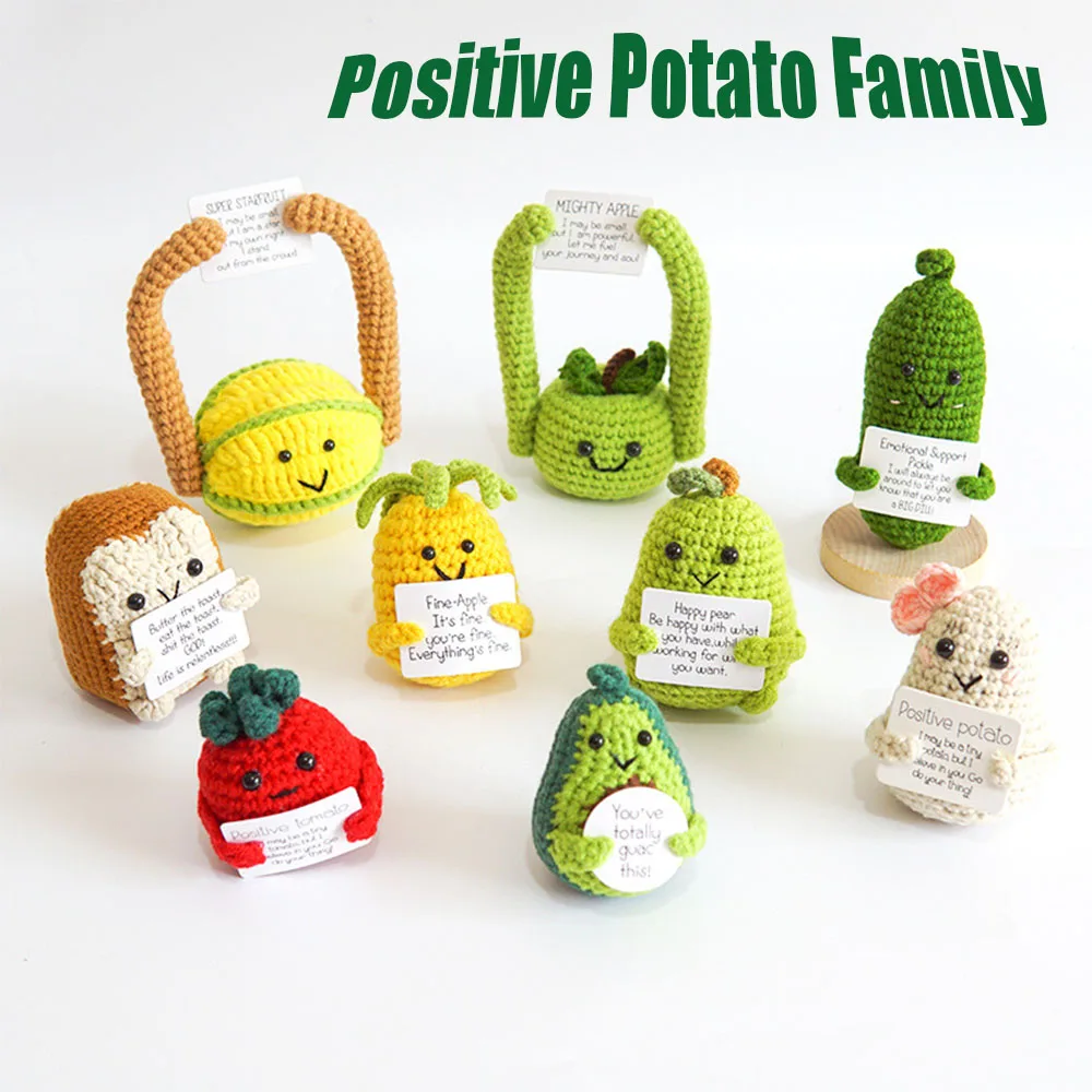 Positive-Energy-Potato-Cheer-up-Pocket-Hug-Handmade-Plush-Knitting-Wool ...