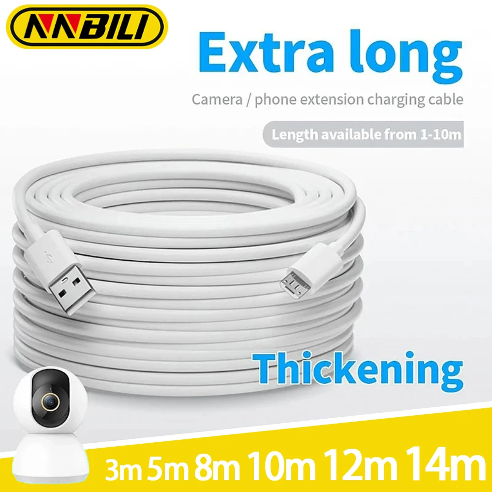 NNBILI-3m-5m-6m-7m-8m-10m-12m-14m-Micro-USB-Charging-Charger-Cable-For ...