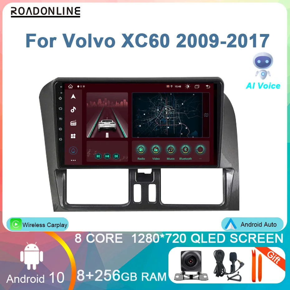 8-256gb-Android-10-Car-Radio-For-Volvo-XC60-2009-2017-Stereo-Multimedia ...