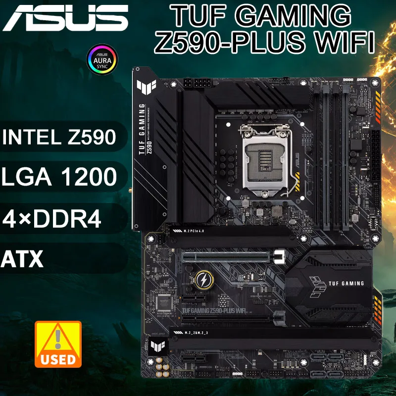 Z590 LGA 1200 Motherboard LGA 1200 TUF GAMING Z590 PLUS WIFI Para ...
