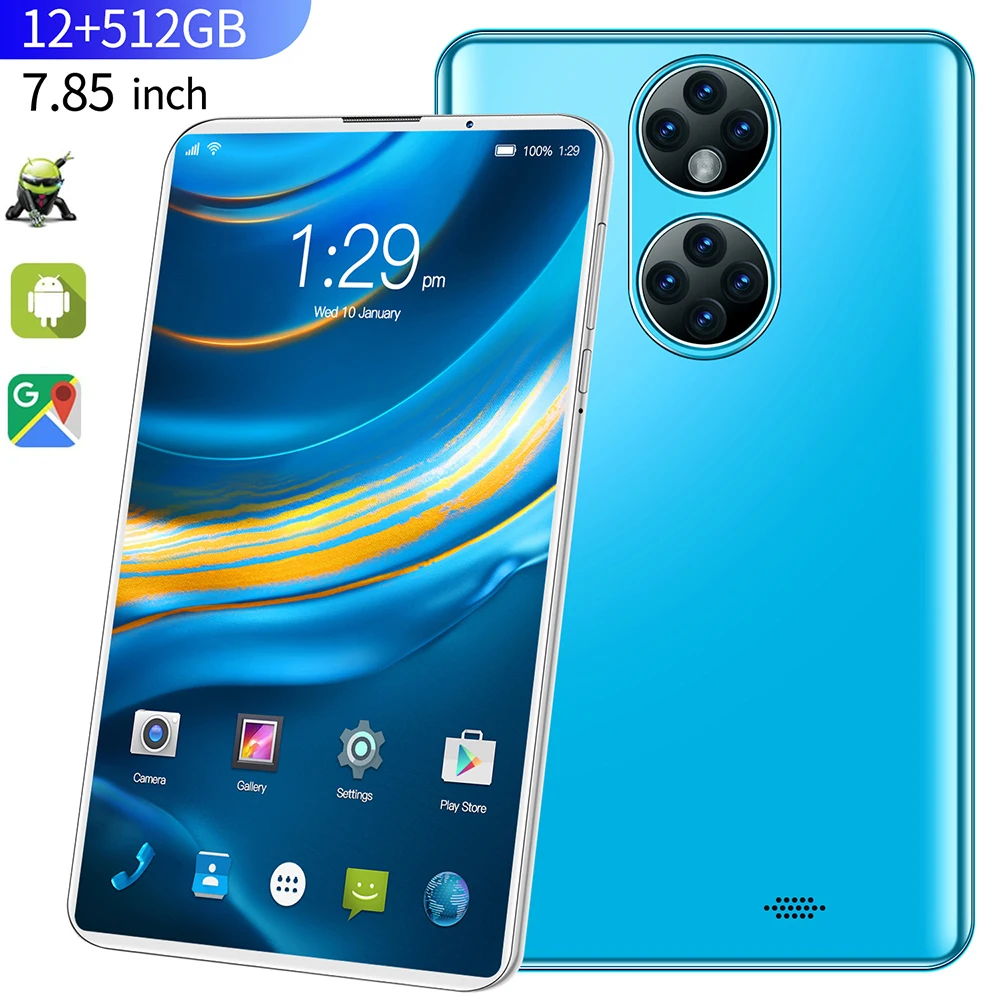 Smart Tablet P50 Android 12 12gb Ram 512gb Rom 7 Inch 48mp 5g Ten Core ...