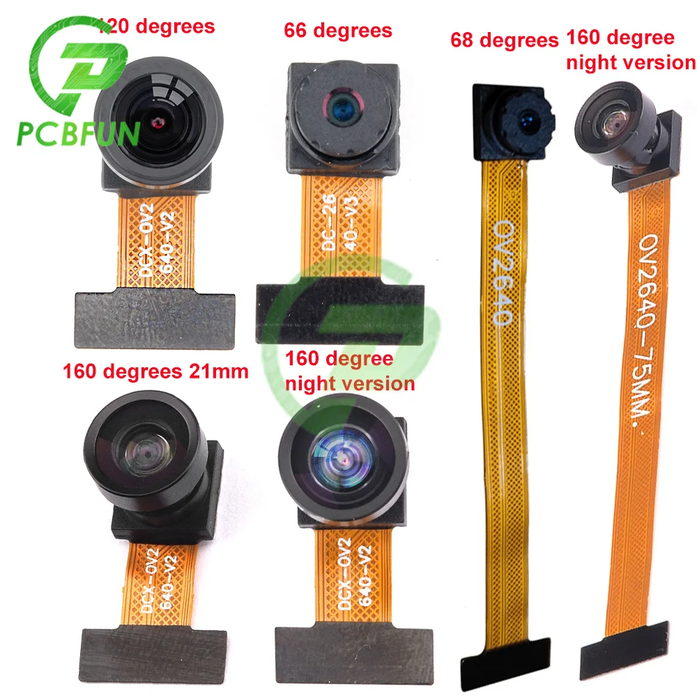 OV2640 Camera Module Fisheye Wide-angle Lens 68/160 Degree 24PIN 0.5mm ...