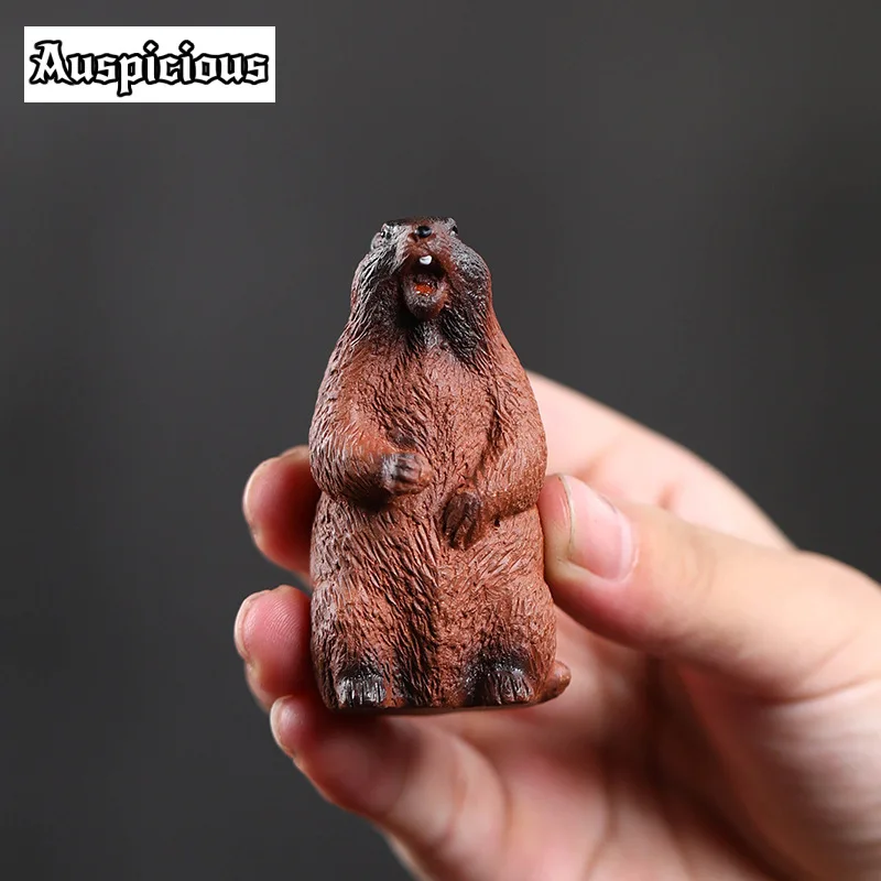 Yixing-Purple-Clay-Sculpture-Tea-Pet-Marmot-Model-Statue-Ornaments-Tea ...