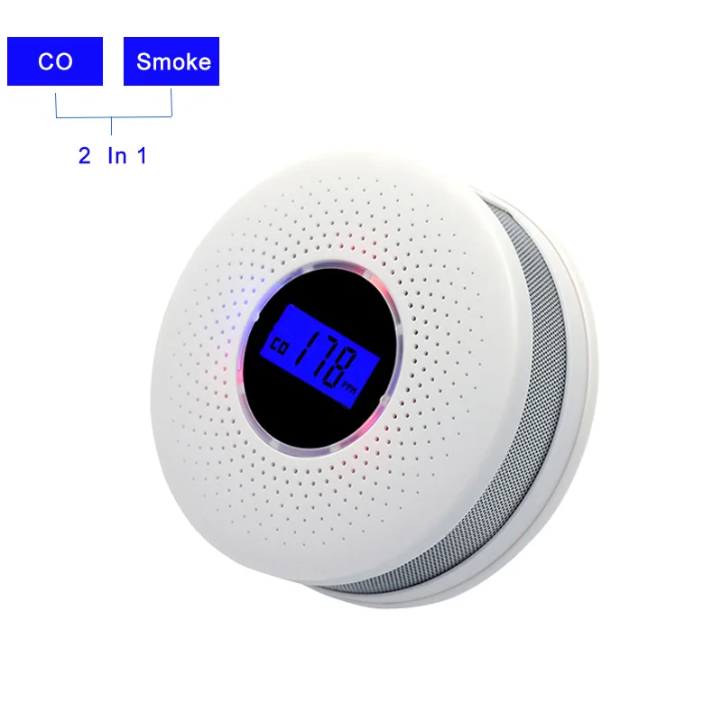 Combo-2-In-1-Carbon-Monoxide-CO-Detector-Smoke-Fire-Alarm-Dual-Sensor ...