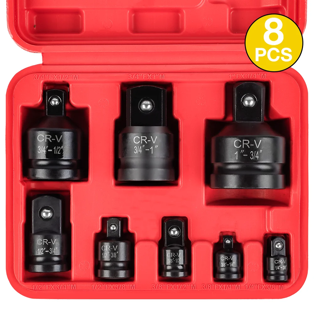 8-pcs-set-Impact-Socket-Adapter-CR-V-Socket-Wrench-Reducing-Adapter ...
