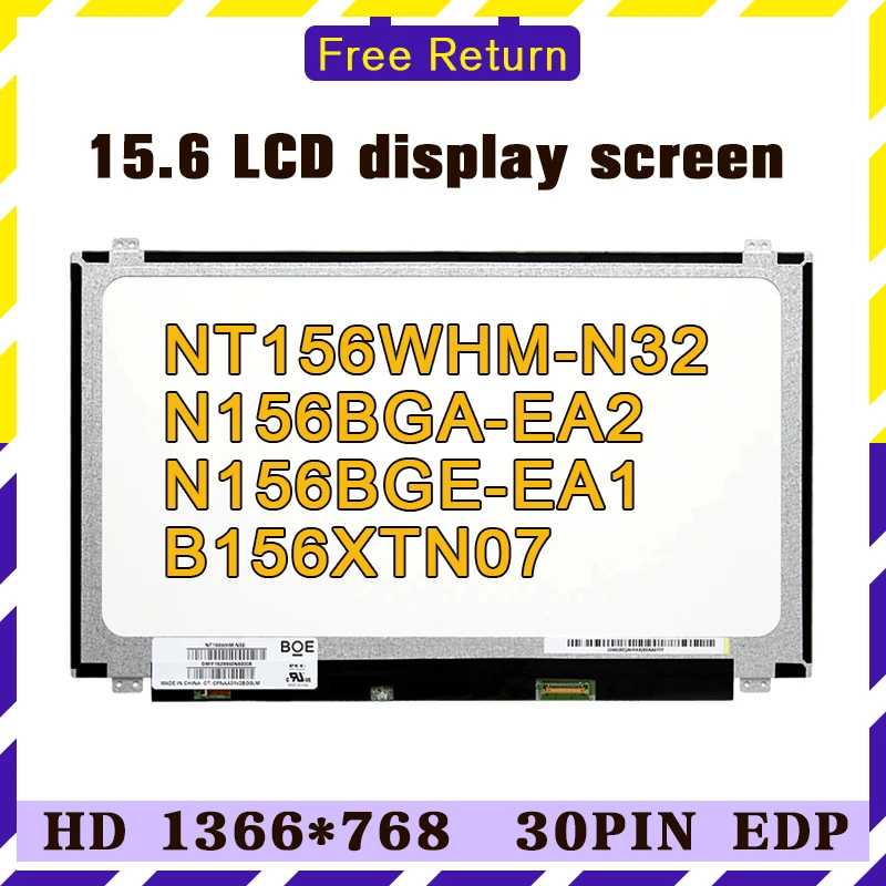 NT156WHM-N32-N42-B156XTN07-1-LP156WHU-TPA1-TPD1-N156BGA-EA2-EB2-N156BGE ...