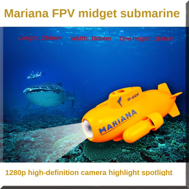 RC Ship Model Small Wireless Remote Control Submarine Model Underwater Camera Supports Storage Function APP Shooting
