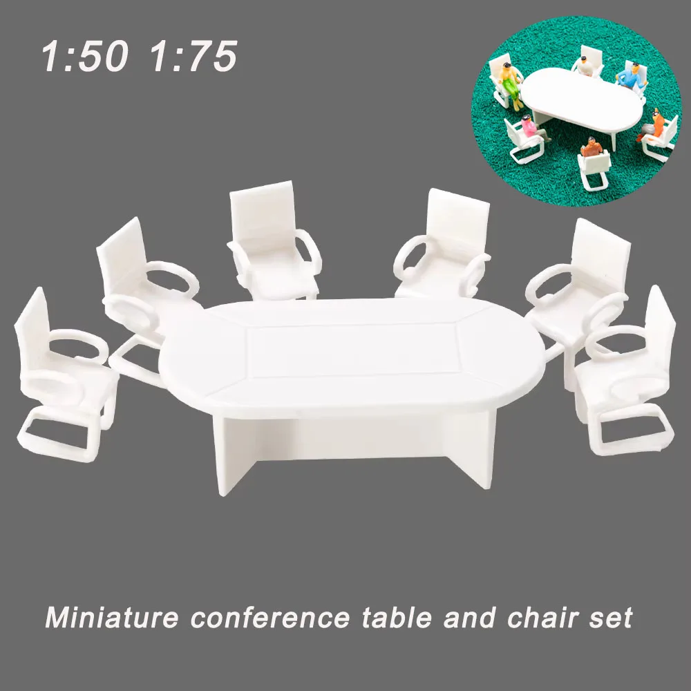 Scale 1:50 1:75 Miniature Table&Chairs Model ABS Toys Diy Model Making ...