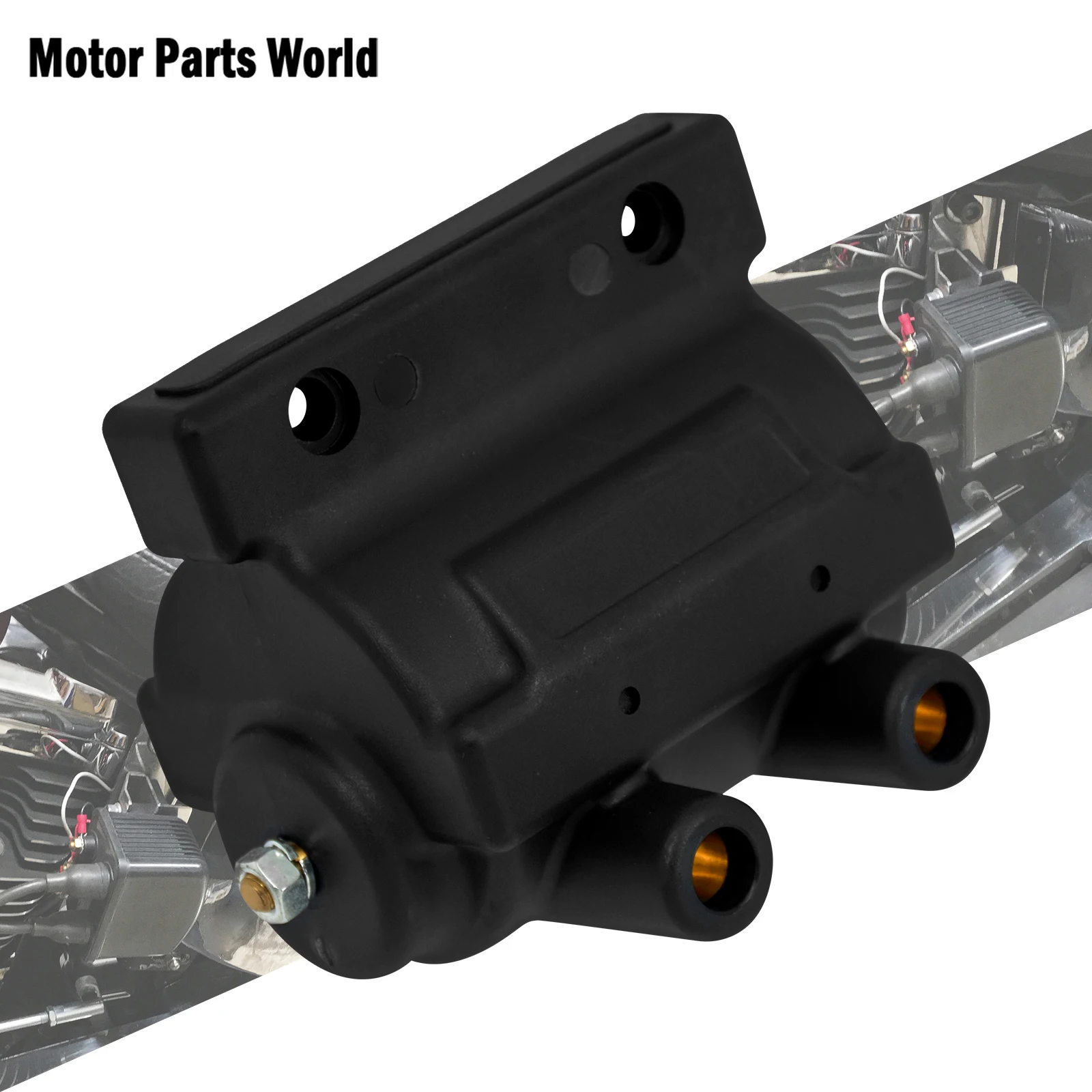 Motorcycle Dual Fire Twin Power Ignition Two Wire Spark Coil For Harley ...