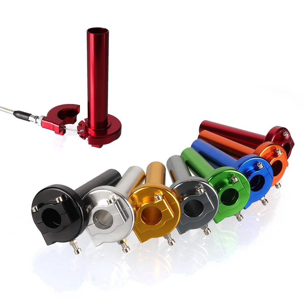 Universal Motorcycle 7/8" CNC Aluminum Accelerator Throttle Twist Grips ...