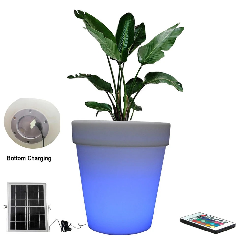 Lighted Outdoor Planters