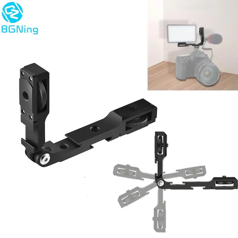 Universal-L-Shape-Light-Stand-Holder-Flash-Bracket-Mount-Tripod-with-3 ...