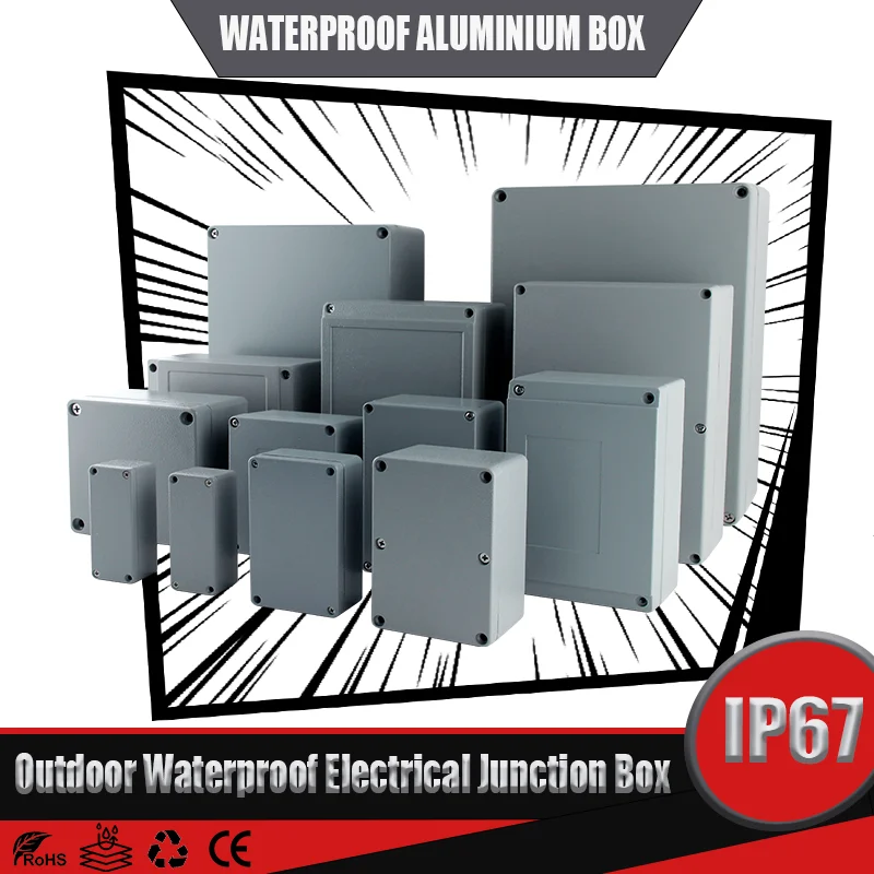 IP67 Outdoor Aluminum Enclosure Waterproof Industry Junction Box PCB ...