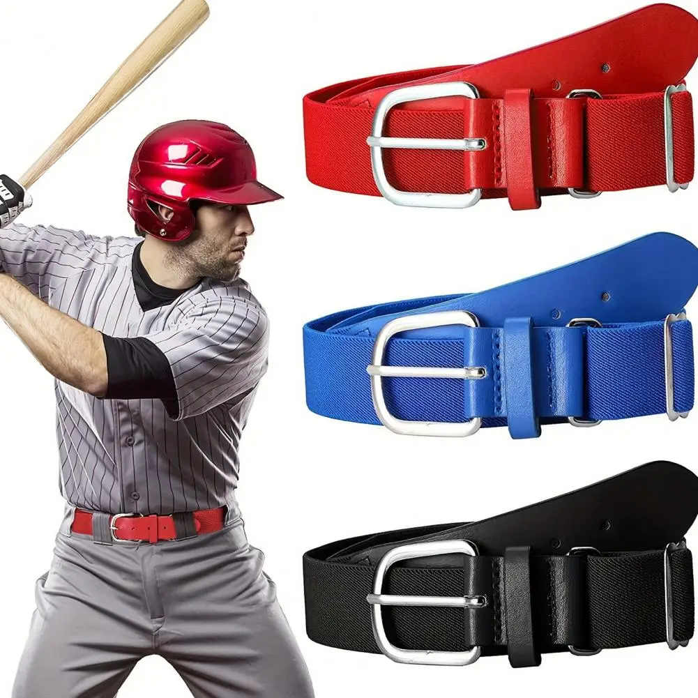 Men-Youth-Baseball-Belt-Elastic-Faux-Leather-Baseball-Waistband-Boys ...