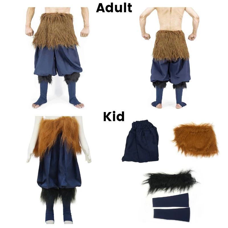 Adult Kid Demon Slayer Hashibira Inosuke Cosplay Costume Outfits ...