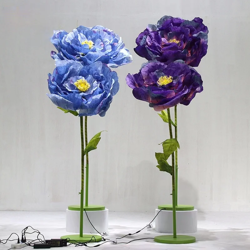 Waterproof-Automatic-Open-Close-Mechanical-Artificial-Flowers-Wedding ...