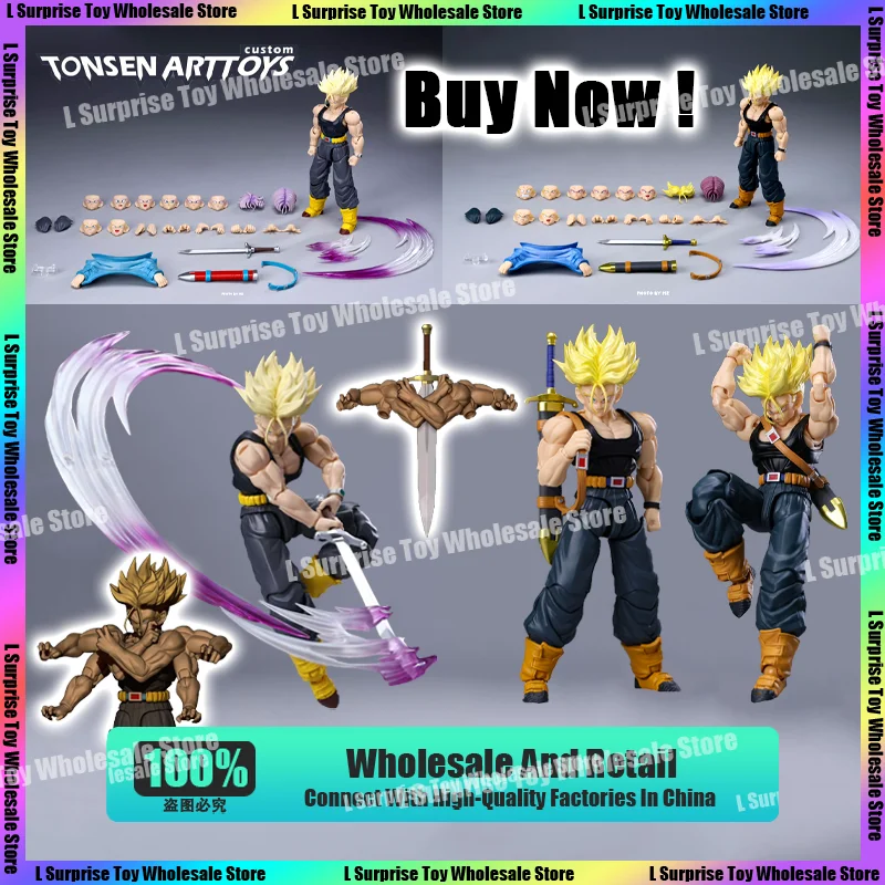 Tonsenarttoys-figuras-de-acci-n-de-Dragon-Ball-SHF-Trunks-Super-Saiyan ...