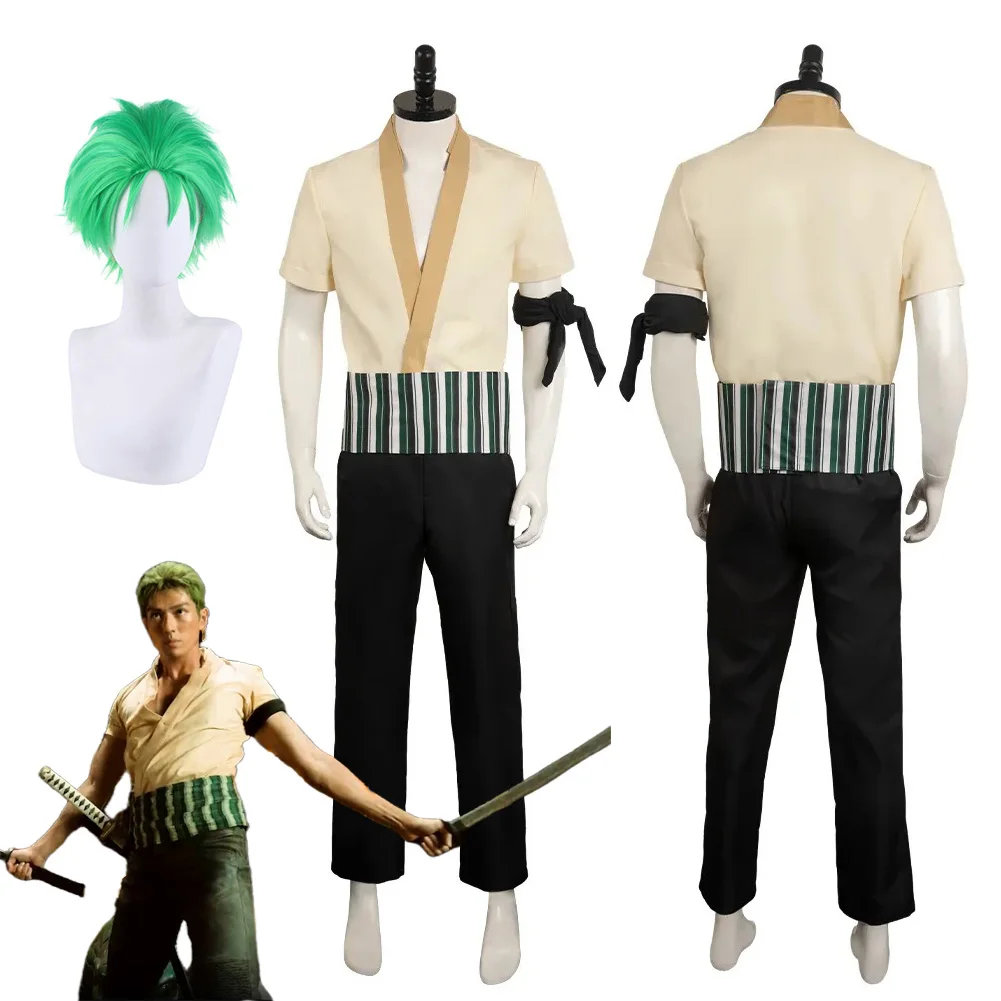 Zoro-Disfraz-de-Anime-Roronoa-Zoro-para-hombre-y-mujer-uniforme-de ...