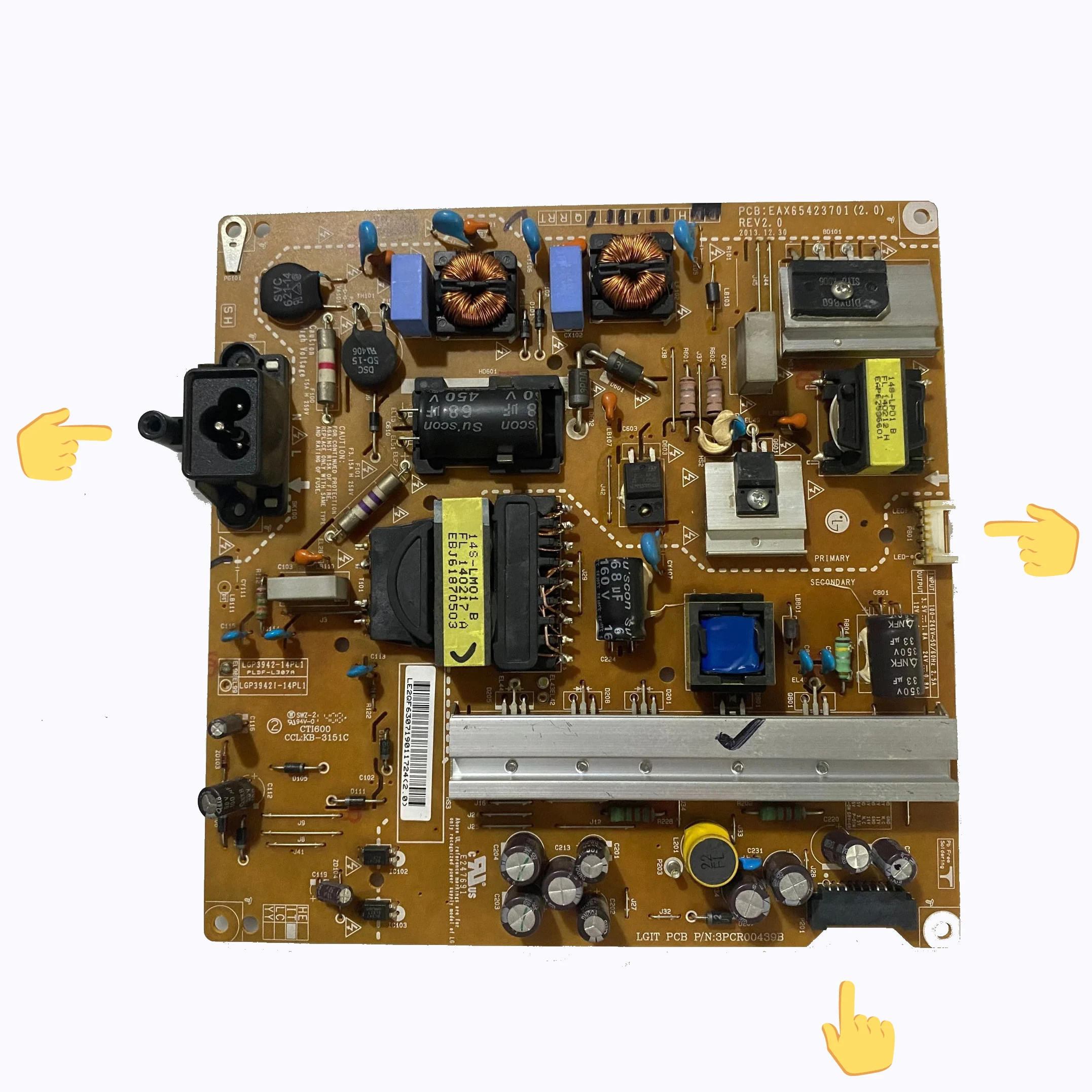 Power-supply-board-EAX65423701-for-42LB5820-LGP3942-14PL1-42LB5610-CD ...