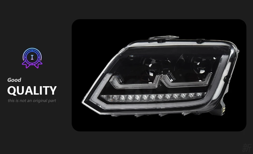 Car Styling Head Lamp Light For Vw Amarok Headlights 2010-2020 Led Headlight Projector Lens Drl ...