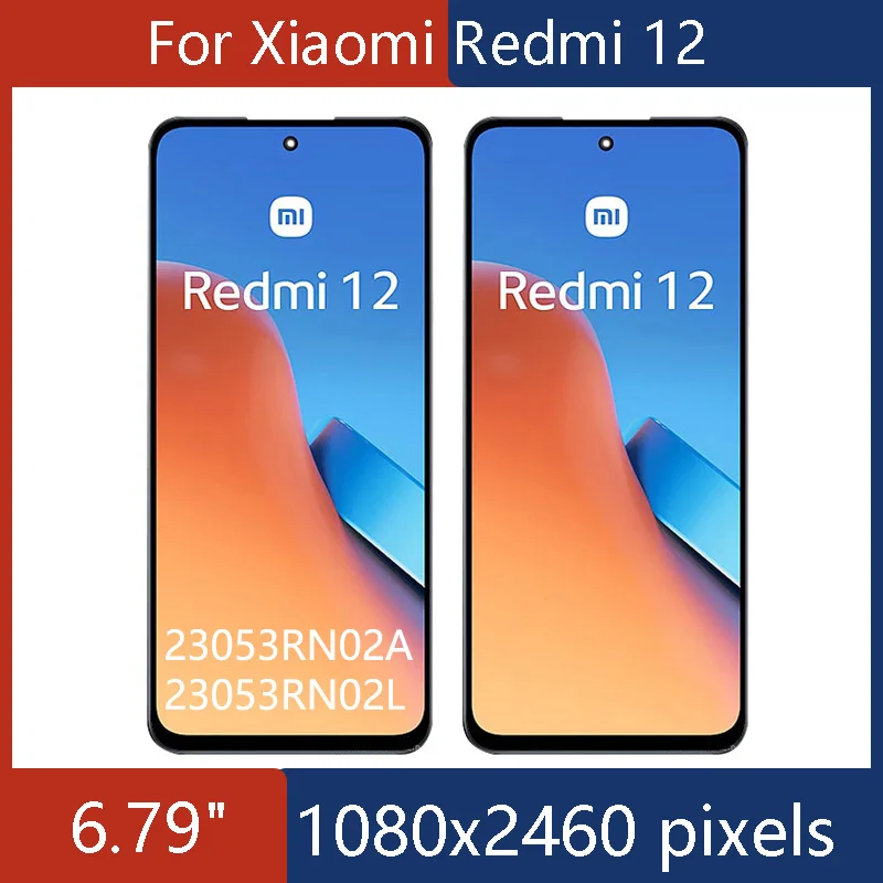 6-79-For-Xiaomi-Redmi-12-LCD-23053RN02A-23053RN02L-Display-Touch-Screen ...