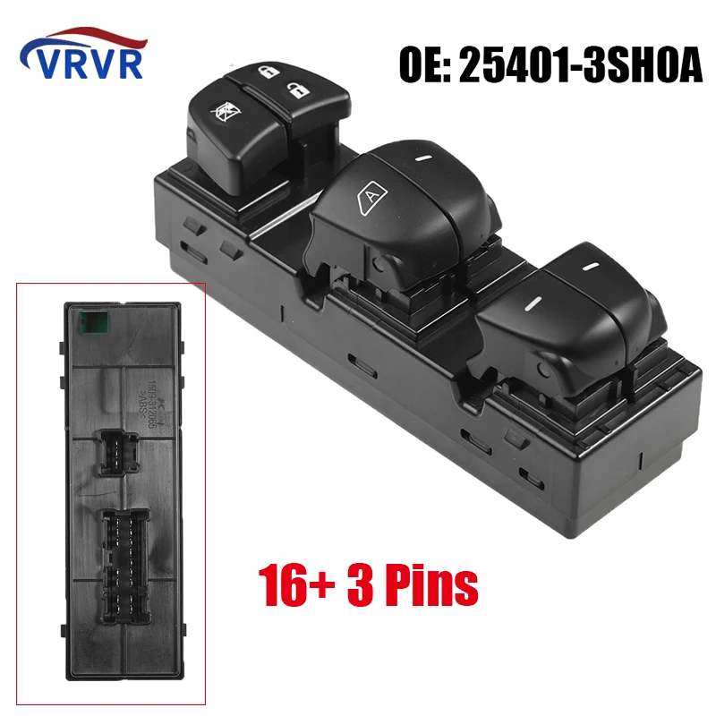 25401-3SH0A-254013SH0A-Electric-Power-Window-Mater-Switch-For-Nissan ...