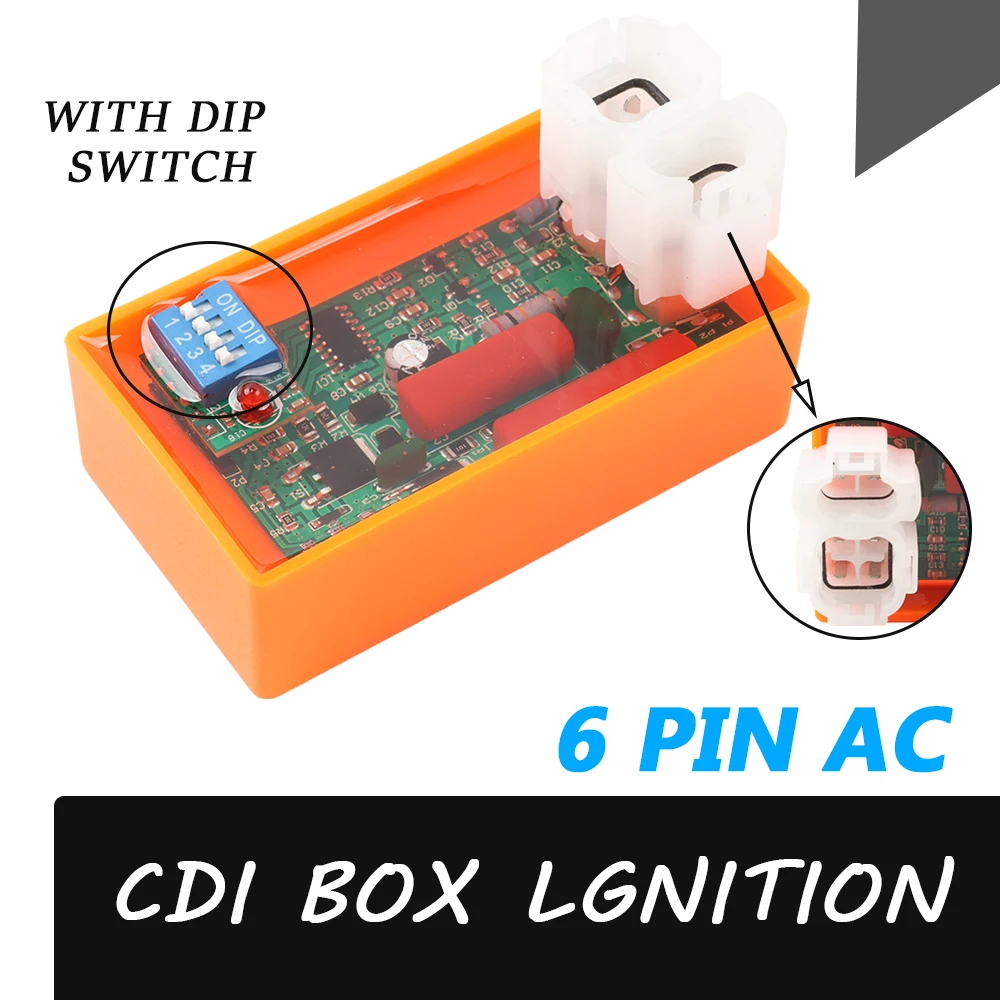 6-Pin-Motorcycle-Ignition-Ignite-System-Unit-AC-CDI-Box-With-DIP-Switch ...