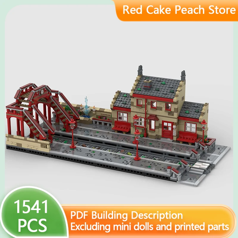 Magical-Movie-Model-MOC-Building-Bricks-Train-Station-And-Overpass ...