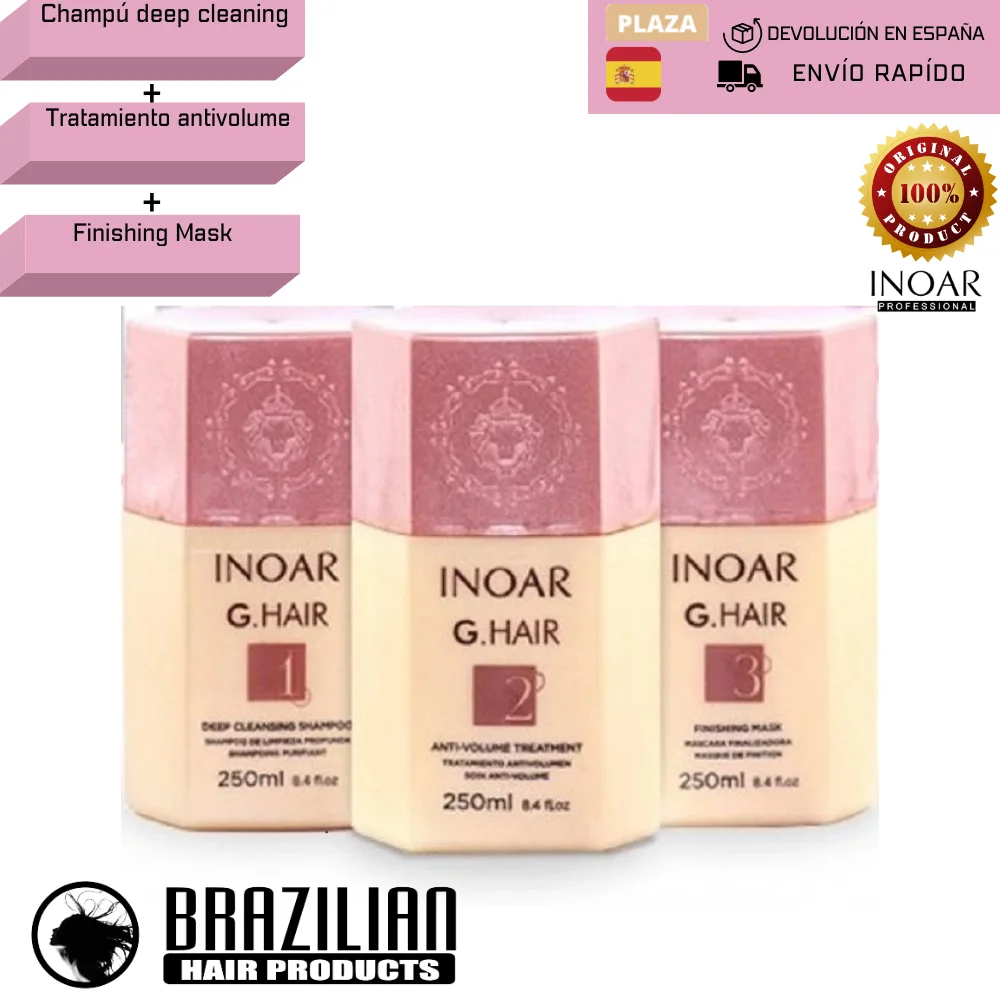 Inoar Professional G-hair Keratin Smoothing System Deep Cleansing ...