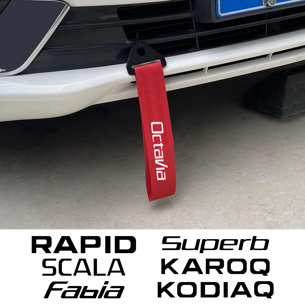 Decor-Trailer-Towing-Rope-Car-Accessories-For-Skoda-Octavia-Fabia-Rapid ...