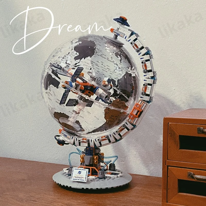MOC-Light-Terrestrial-Globe-Building-Blocks-City-360-Degree-Rotation ...
