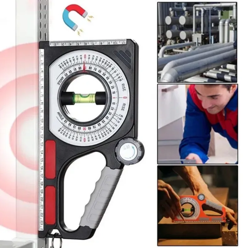1PC-Portable-Mechanical-Angle-Slope-Measuring-Instrument-Magnetic-Level ...