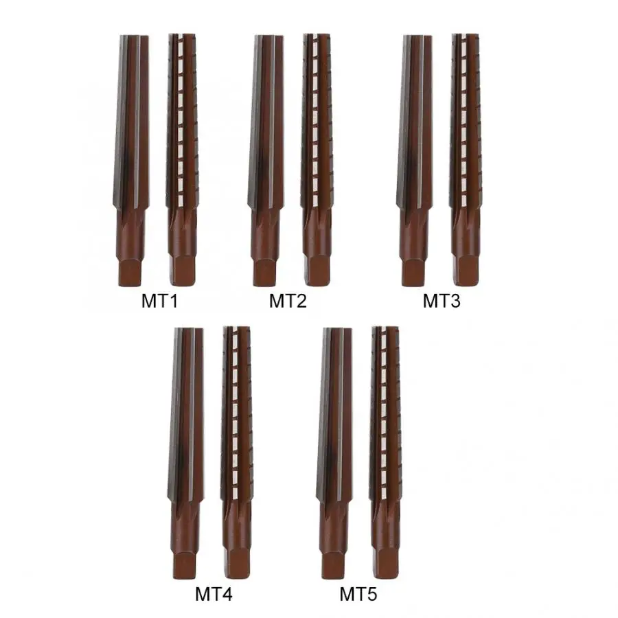 2Pcs Rough/Fine Edge Morse Taper Reamer MT1/MT2/MT3/MT4/MT5 High Carbon ...